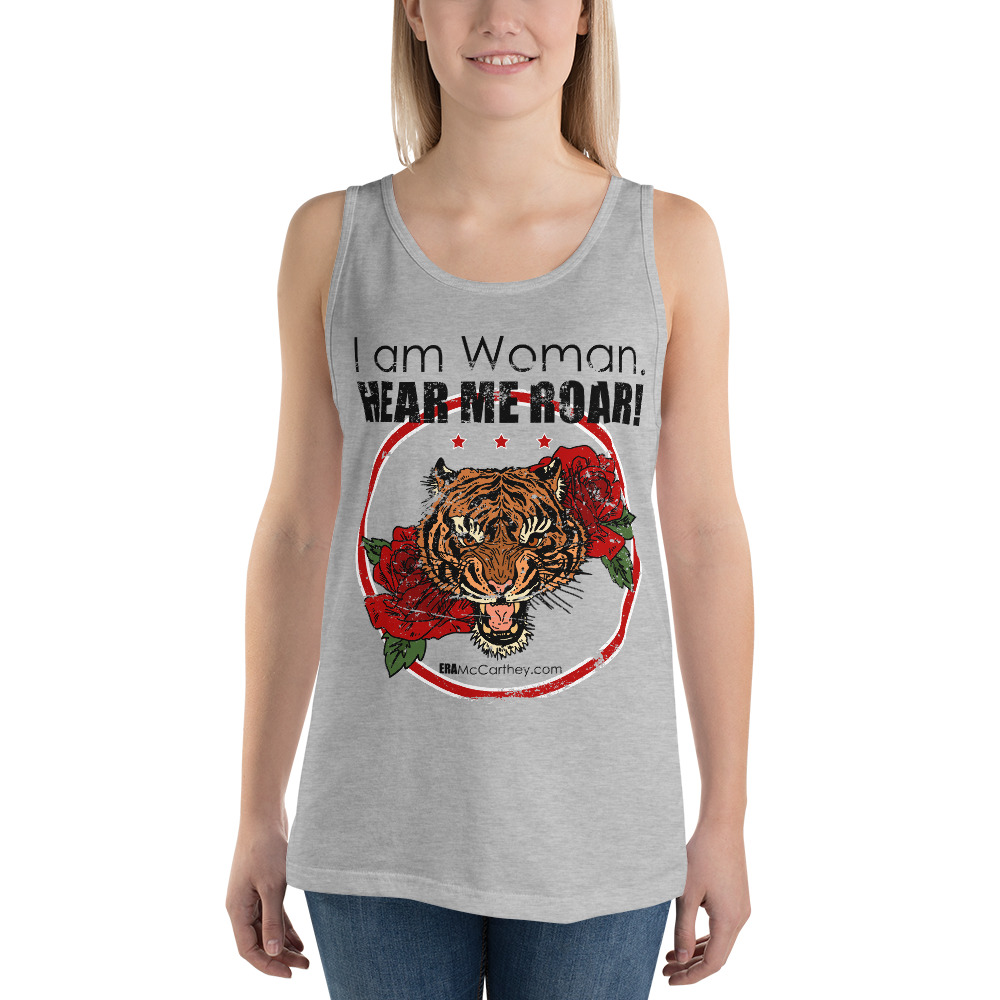 I Am Woman Unisex Tank Top | Author and Human Rights Activist